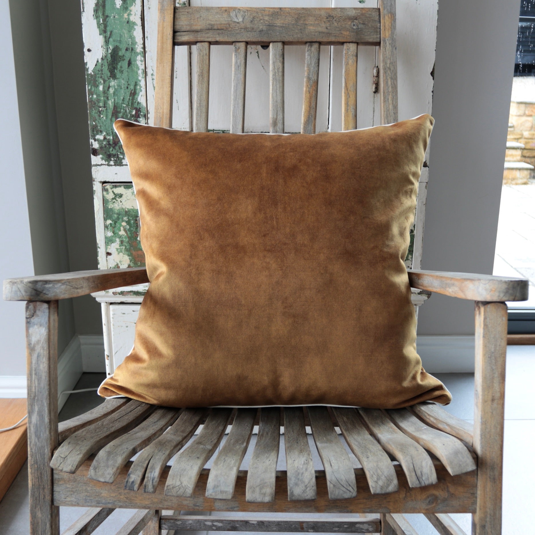 Rust Velvet Cushion – At Home with the Rudds